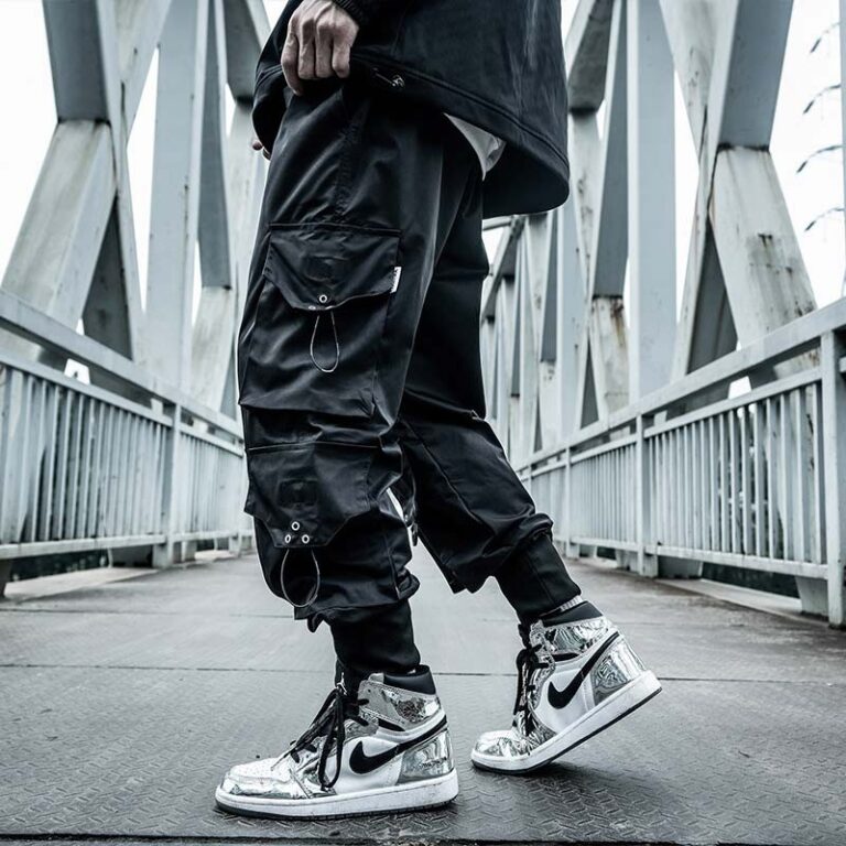 Cyberpunk cargo pants black - Cyberpunk Clothing